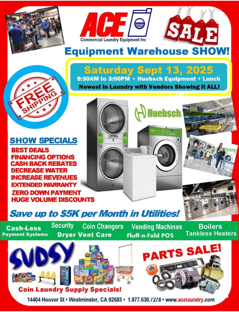 Commercial Laundry News | ACE | 800-583-3203